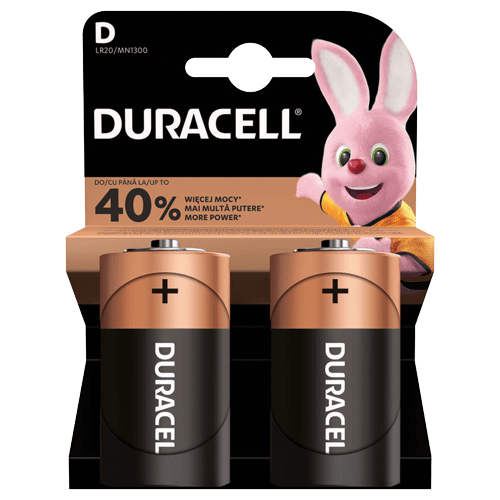 DURACELL Alkalne baterije D LR20/MN1300 2/1
