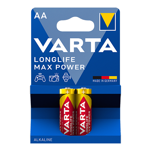 VARTA Alkalne baterije Longlife Max Power 2 x AA 2/1