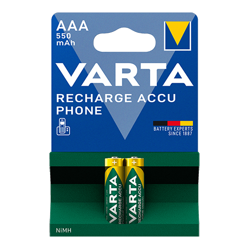 VARTA Punjive baterije 2 x AAA 550mAh