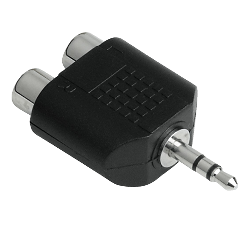HAMA AUX audio adapter 3.5mm 3-pin na 2x RCA (m/ž) - 43359,
