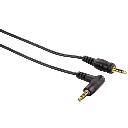 HAMA AUX audio kabl 3.5mm 3-pina m/m 0.75m ugaoni 90° (Crni) - 80900