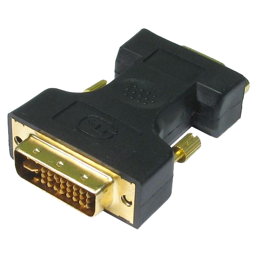 FAST ASIA adapter-konverter DVI-I na VGA (m/ž) (Crni),