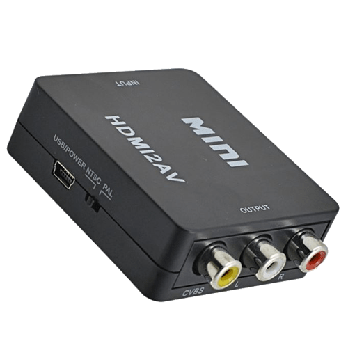 FAST ASIA adapter-konverter HDMI 1080p na AV kompozitni (3xRCA) (ž/3ž) (Crni),