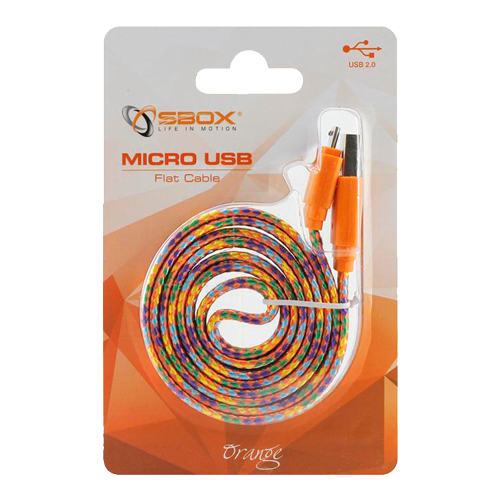 S-BOX Micro USB kabl, 1m (Narandžasti) - 900