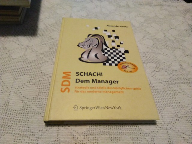 SCHACH !  DEM MANAGER + CD Alexander Goetz ODLICNA