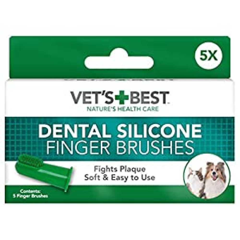 Vet's Best Dental silikonska četkica za zube 5kom