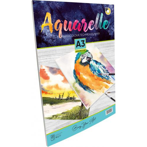 Slikarski blok Aquarelle blok A3 20lista 180gr, Optimum