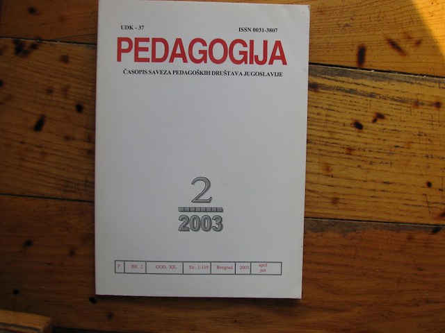 PEDAGOGIJA 2/2003