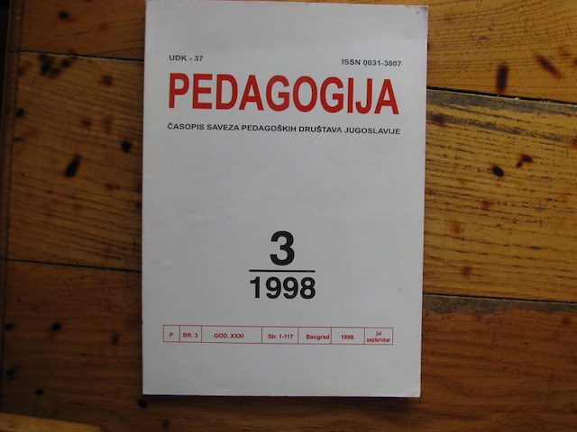 PEDAGOGIJA 3/1998