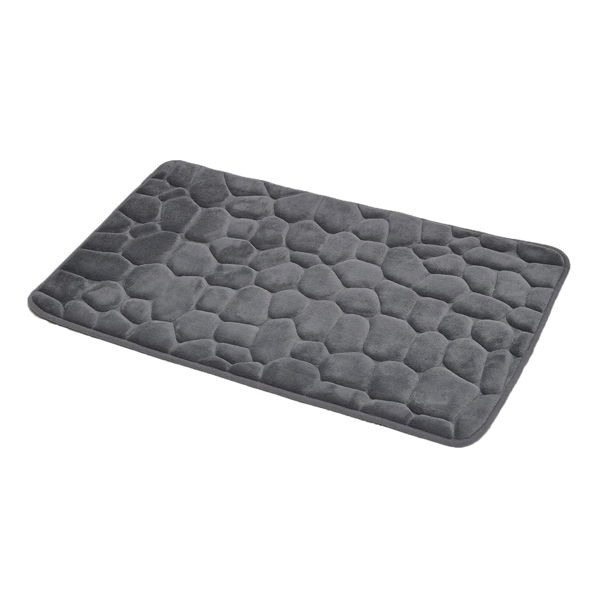 Prostirka za kupatilo 50x80cm tamno siva Pebble Tendance 7718N181