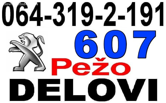 Pežo 607 MOTOR PUMPA Bobina Dizne i DELOVI Peugeot