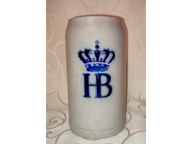 HB Hofbrauhaus german beer keramička krigla VINTAGE 1 L