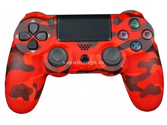 JPD-Wireless-Thrillershock PC/PS4 CAMO RED Gembird Bezicni gamepad sa dvostrukom vibracijom