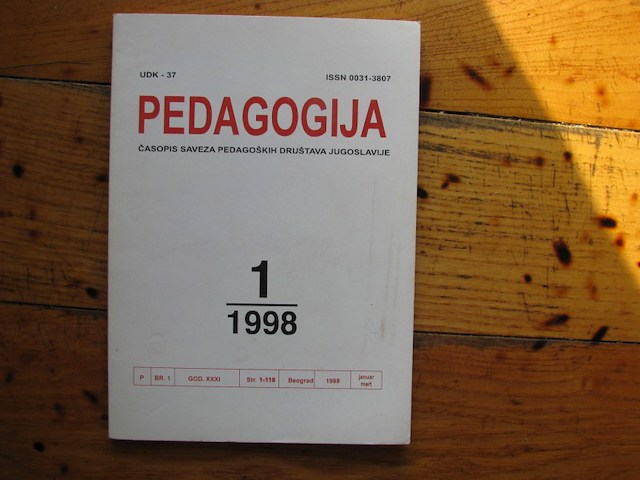 PEDAGOGIJA 1/1998