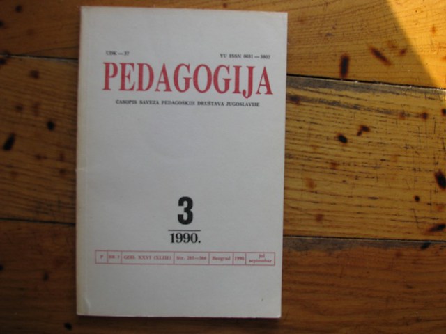 PEDAGOGIJA 3/1990