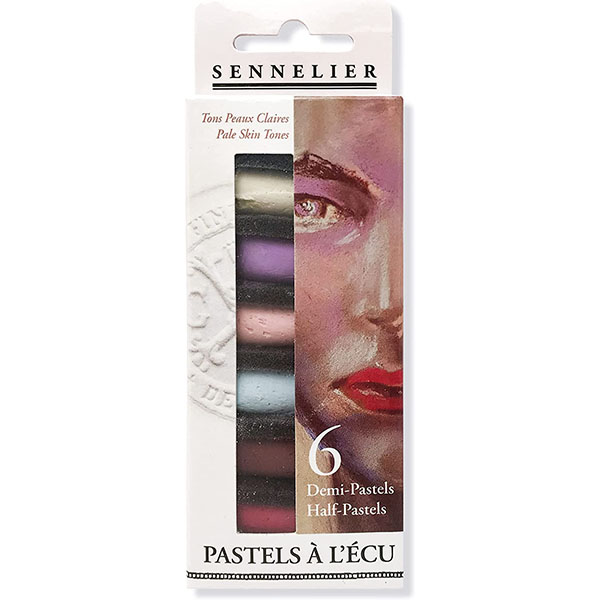 Sennelier Cardboard box - 6 1/2 pastel "à l’écu" - Pale Skin Tones