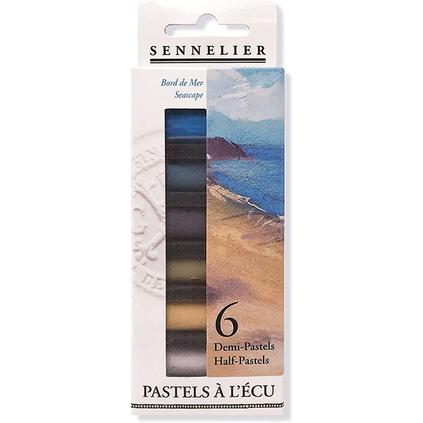 Sennelier Cardboard box - 6 1/2 pastel "à l’écu" - Seascape