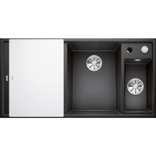 BLANCO AXIA III 6 S P.C. Silgranit PuraDur sudopera, 1000x510mm, antracit 523472, gratis visenamenska inox posudica, staklena daska