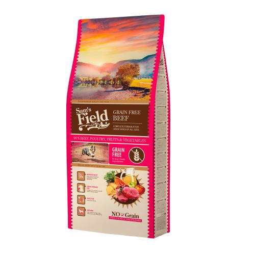 Sam's Field Dog All Size Adult Grain Free govedina, živina, voće i povrće potpuna suva hrana za odrasle pse svih rasa 13 kg