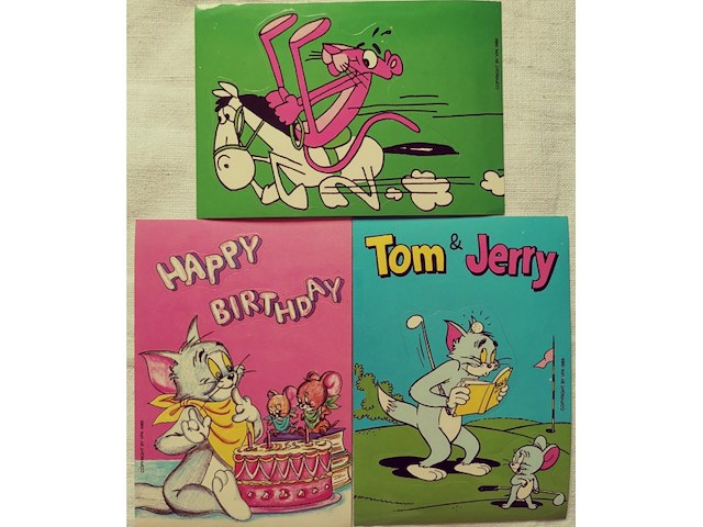 Pink Panter i Tom i Dzeri razglednice