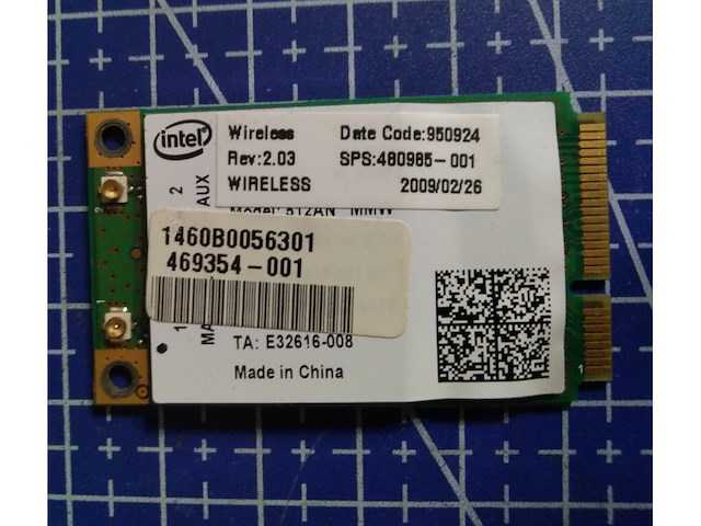 HP EliteBook 2530P - Wireless kartica Intel WiFi Link 5