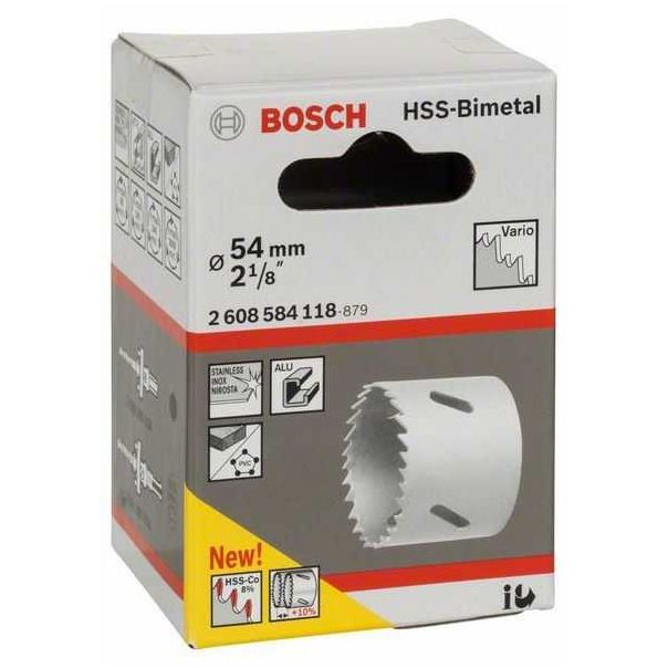 BOSCH Testera za otvore HSS-bimetal za standardne adaptere 2608584118, 54 mm, 2 1/8"
