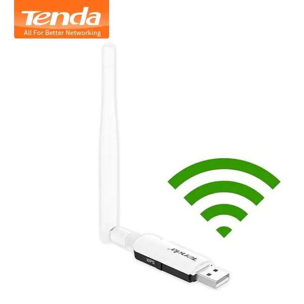 TENDA U1 300Mbps Ultra-Fast Wireless USB Adapter (USB Antenna)