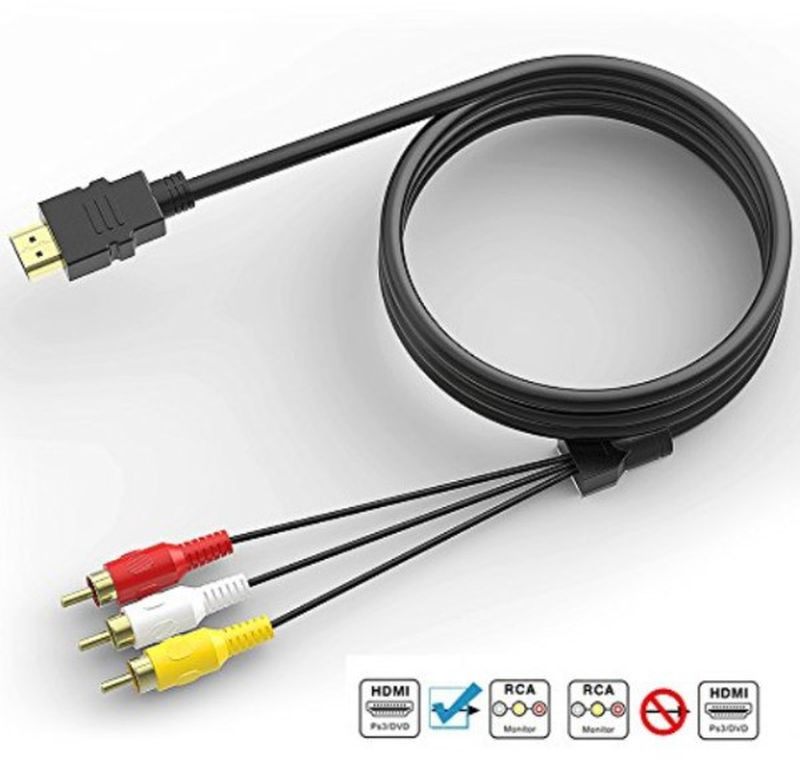 HDMI kabl na 3 x RCA 1.5m Velteh 01