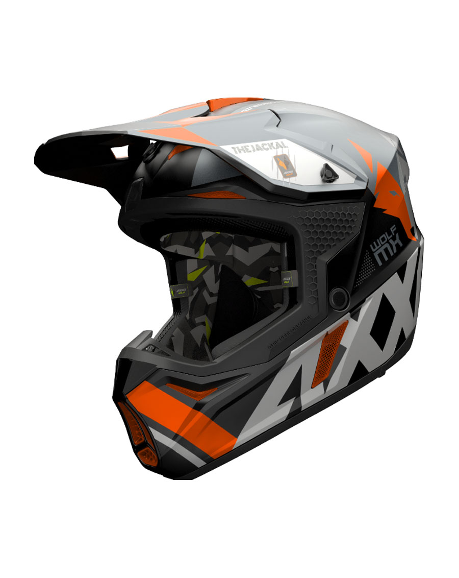 Axxis Wolf enduro/kros kaciga Jackal B14 orange