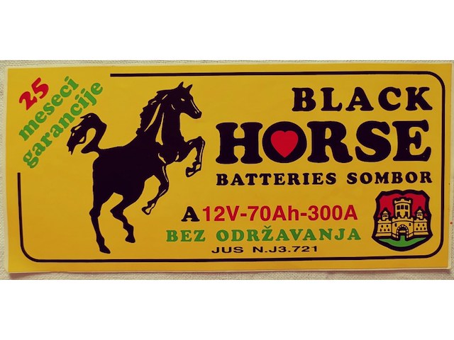 Nalepnice Black horse