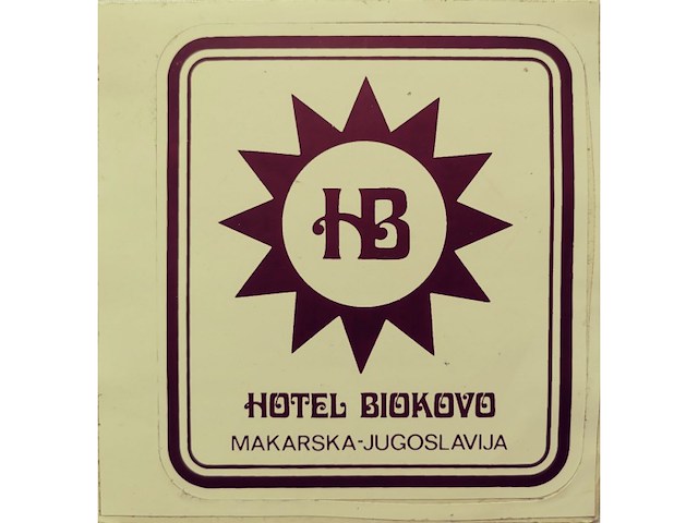Nalepnica Hotel Biokovo Makarska