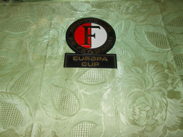 Sportclub Feyenoord  - Europa Cup zastavica - 13x11 cm