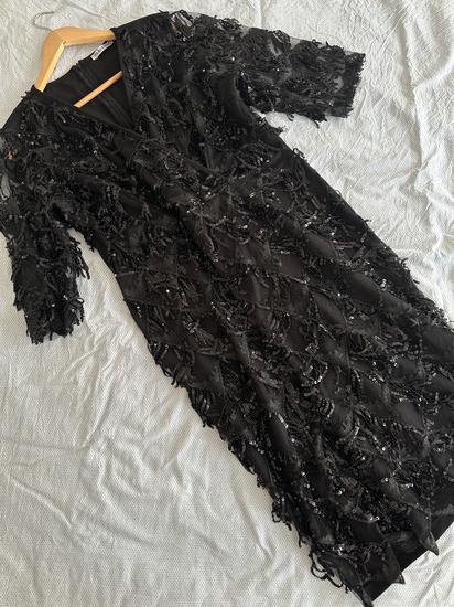 Crna na parice haljina svecana