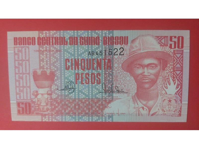 50 pesos 1990 god Gvineja Bisau UNC