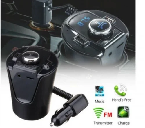 Čaša za auto - Bluetooth handsfree FM transmiter