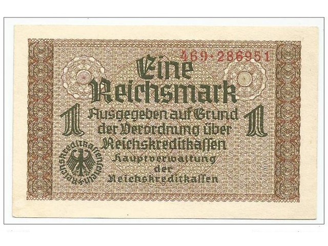 Nemacka 1 reichsmark 1937. AUNC