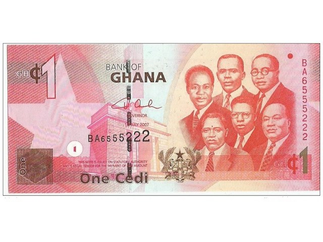 Ghana 1 cedi 2007. UNC
