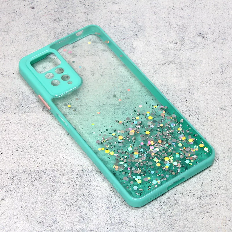 Maskica Frame Glitter za Xiaomi Redmi Note 11/Note 11s mint