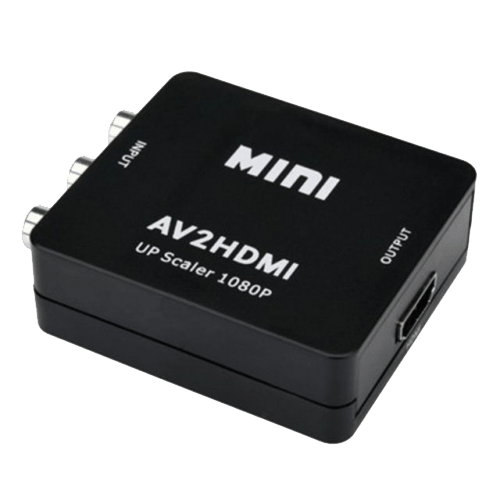 FAST ASIA adapter-konverter AV kompozitni (3xRCA) na HDMI 1080p (3ž/ž) (Crni),