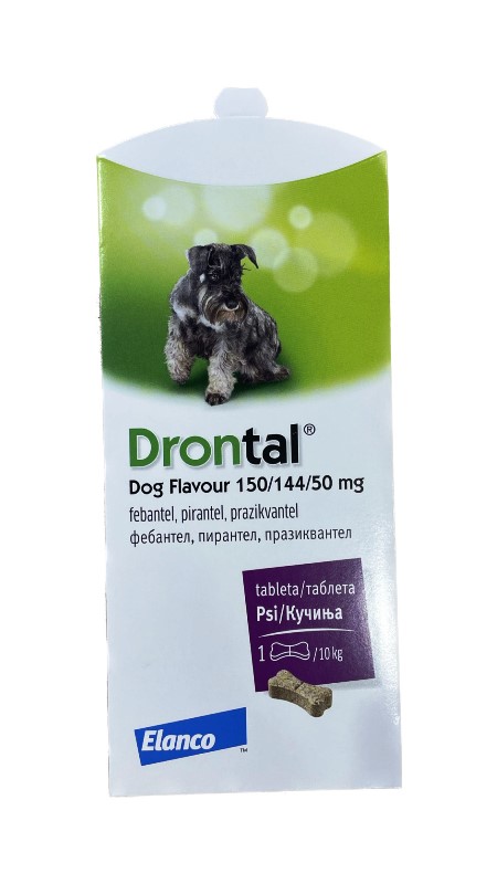 Drontal plus za pse 1 tableta, lek dostupan na veterinarski recept, ne saljemo kurirskom sluzbom