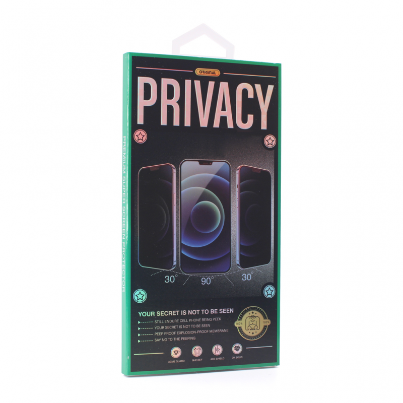 Tempered Glass Privacy 2.5D full glue za Samsung A525F/A526B/A528B Galaxy A52 4G/A52 5G/A52s crni