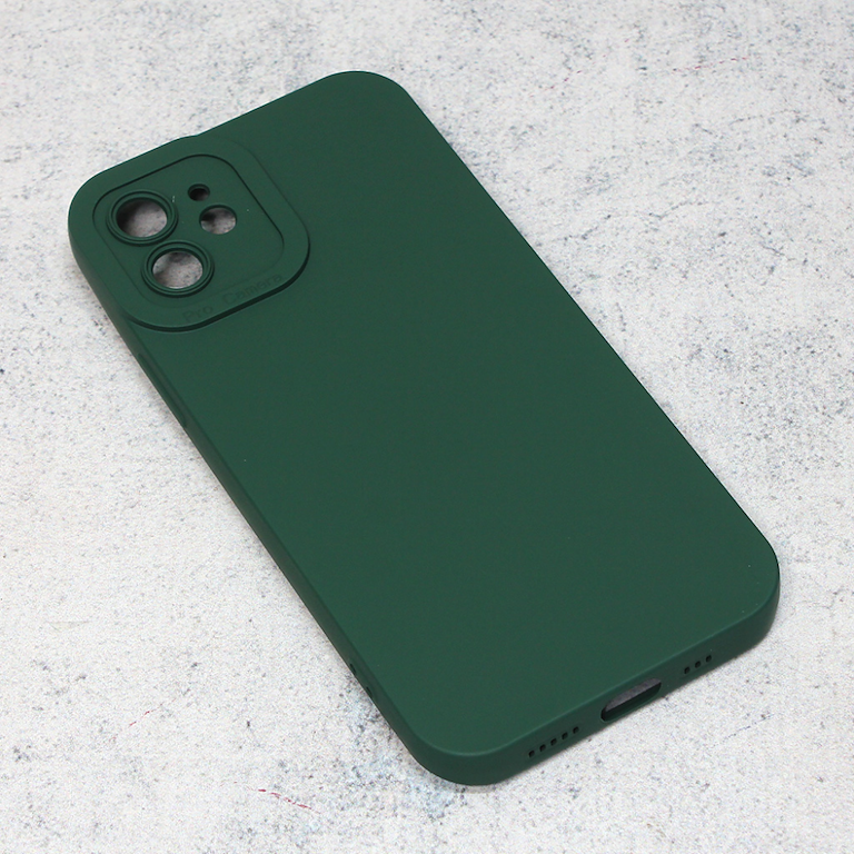 Maska Silikon Pro Camera za iPhone 12 6.1 tamno zelena