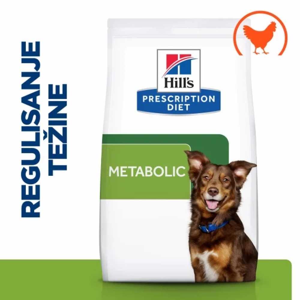 Hill's Prescription Diet dog veterinarska dijeta Metabolic - jagnjetina i pirinač 1.5kg