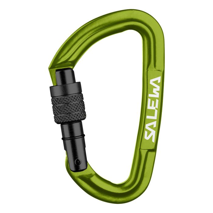 KARABINER SALEWA HOT G3 SCREW fluo green