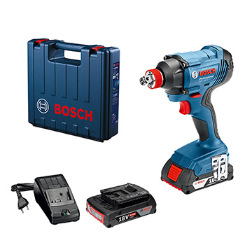 Bosch akumulatorski udarni odvrtač GDX 180-Li Professional, 2×2.0 Ah, punjač, kofer 06019G5223