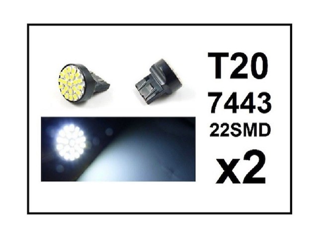 LED Sijalica - T20 - BELA - 2 komada