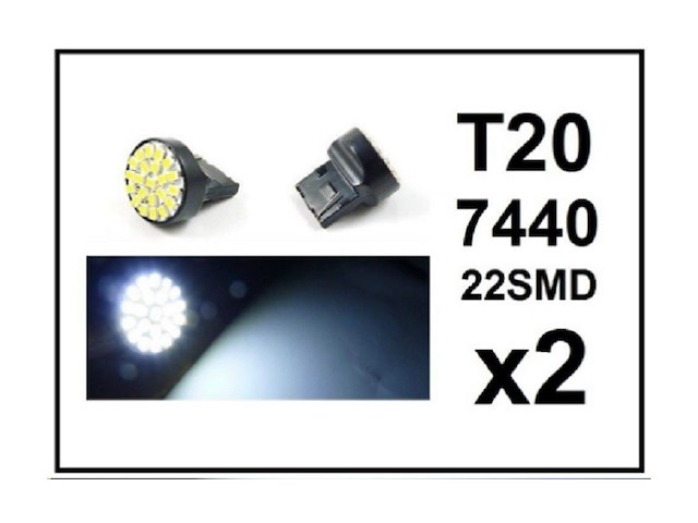 LED Sijalica - T20 - BELA - 2 komada