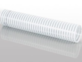 PVC usisno-potisno crevo providno 3", 1m, 5bar, -10°C - +60°C