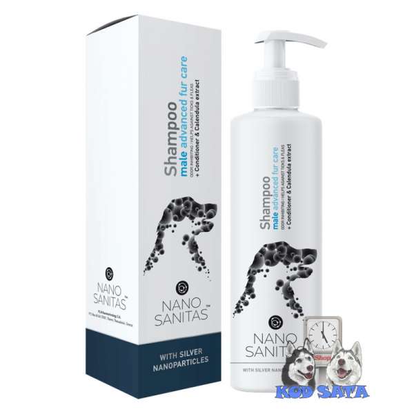 Nano Sanitas Šampon Sa Srebrom Za Dugodlake Pse, Za Mužjake 250ml