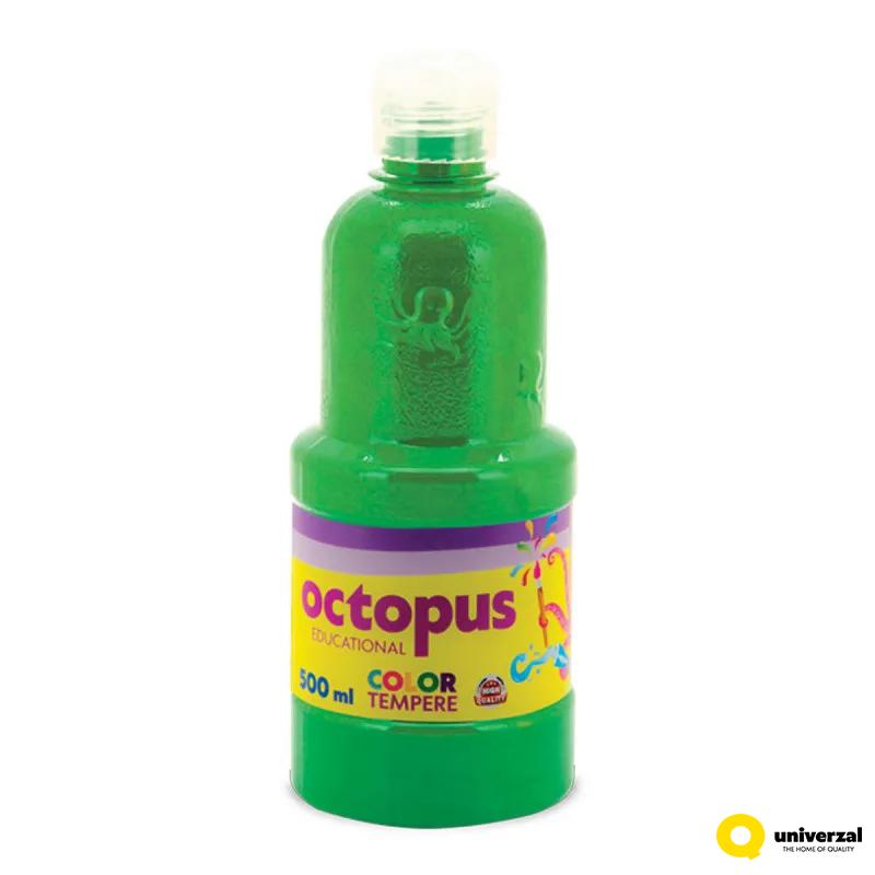 TEMPERA 500ml SVETLO ZELENA OCTOPUS UNL-1635